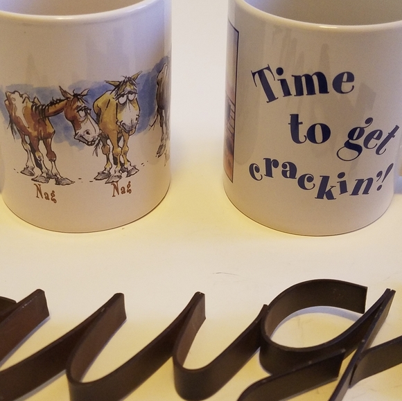 Leanin' Tree | Dining | Vintage Leanin Tree Nag Mug Time To Get Crackin ...
